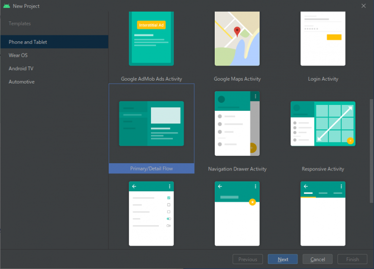 android studio 2020.3.1のテンプレートプロジェクトを起動してみる（Primary/Detail Flow編 ...