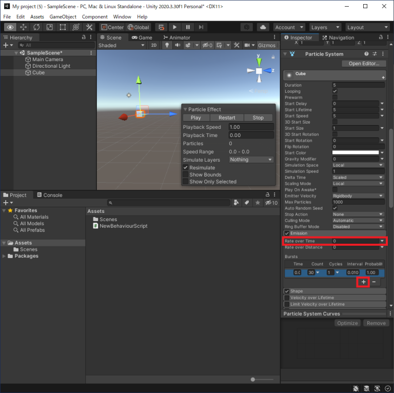 Unity：パーティクルを使ってみる - massie's programming