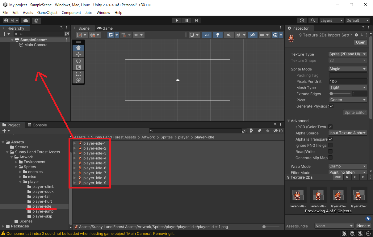 Unity：2Dランゲームを作ってみる - massie's programming