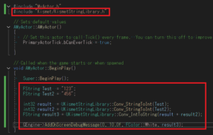 Unreal Engine：文字列（String）から数値（Integer）に変換してみる - massie's programming