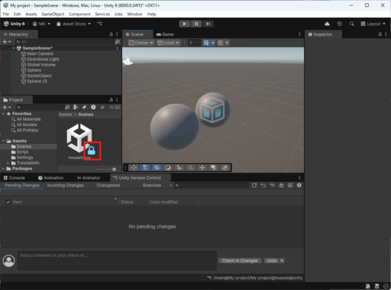 Unity：Unity Version Controlを使ってみる - massie's programming