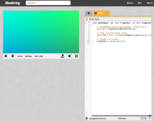 GLSL：Shadertoyでシェーダーを描画してみる - massie's programming