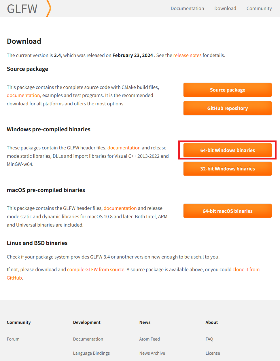 OpenGL：WindowsでGLFWをビルドできる環境を用意してみる - massie's programming